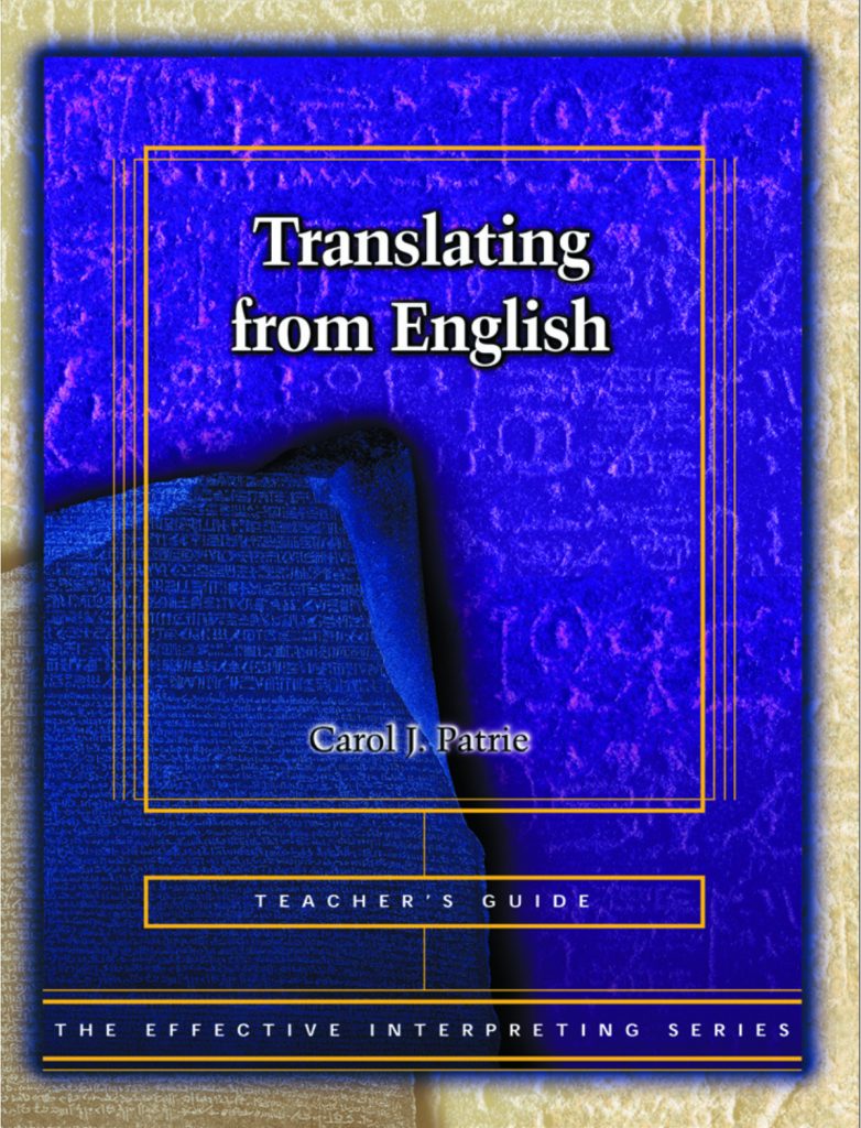 The Effective Interpreting Series: Translating from English - Teacher's ...